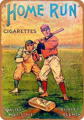 METAL SIGN - Home Run Cigarettes - Vintage Look Reproduction | eBay