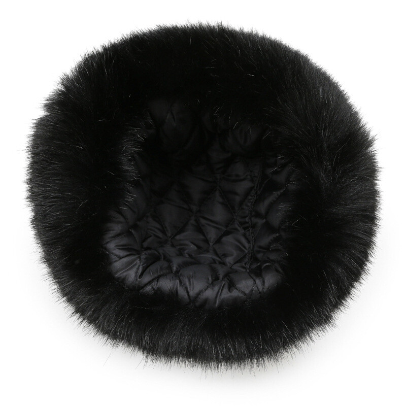 Men Russian Ushanka Trapper Hat Faux Fur Ear Flap Winter Warm Leather ...