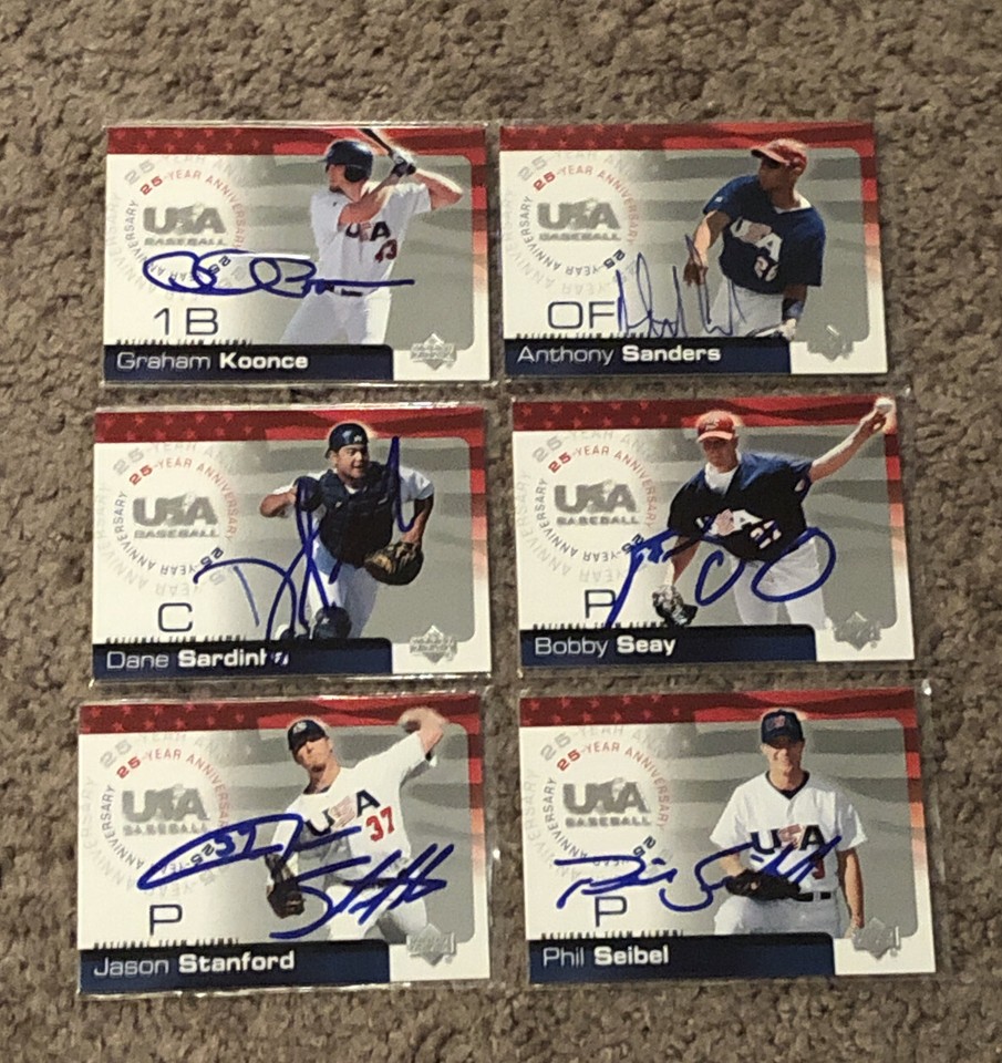 LOT OF (52) SIGNED AUTOGRAPHED TEAM USA BASEBALL CARDS WITH STARS! | eBay