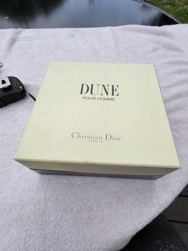 VINTAGE CHRISTIAN DIOR PARIS DUNE POUR HOMME EMPTY HINGED BOX ONLY ...
