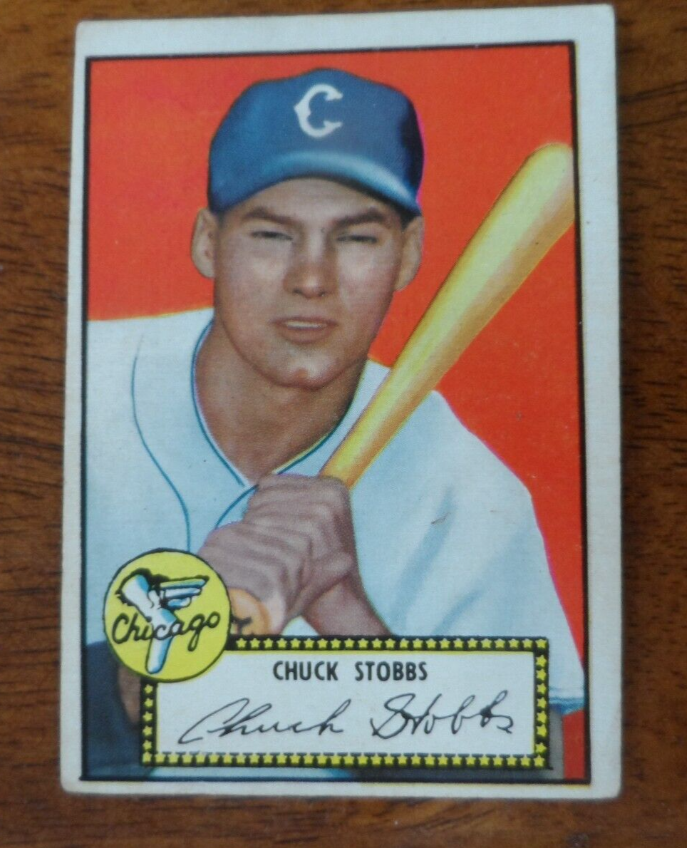1952 TOPPS BASEBALL #62 CHUCK STOBBS CHICAGO WHITE SOX VG U-351 | eBay