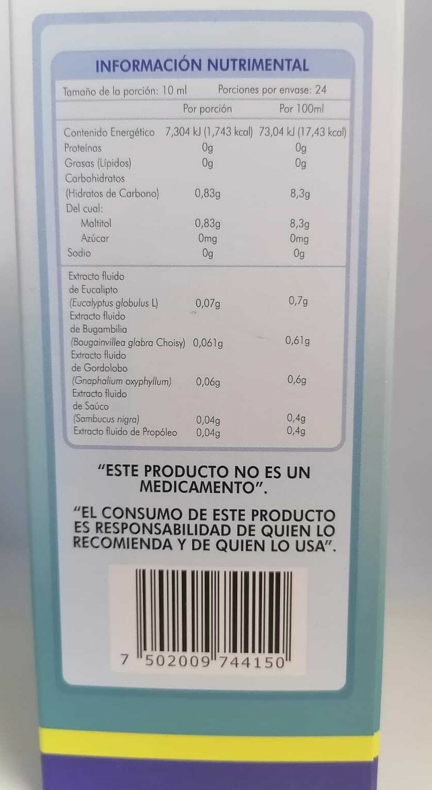 Simibrox+D+Maltitol+Y+Mezcla+De+Hierbas+Sin+AZUCAR+Para+La+TOS+Jarabe+ ...