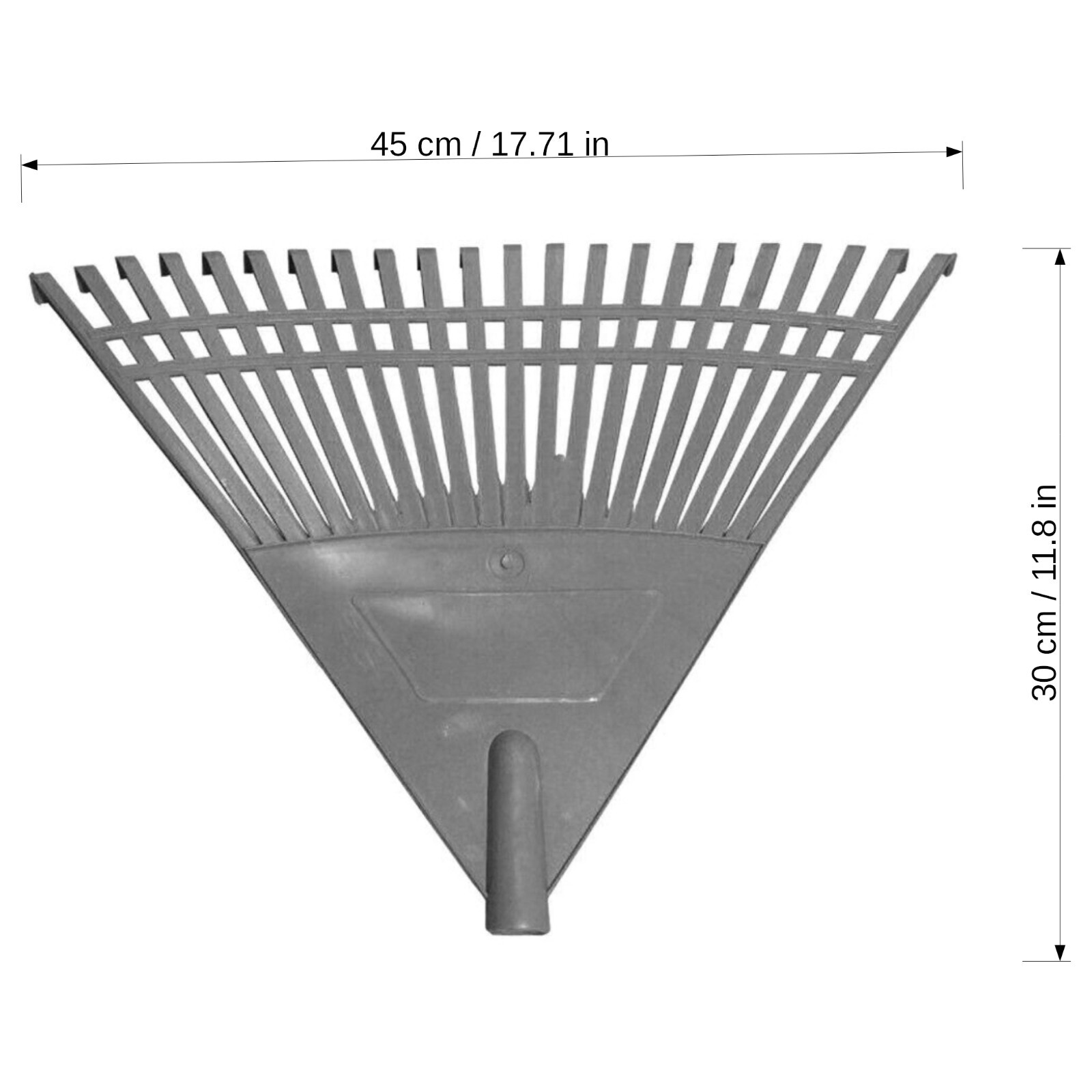 Plastic Garden Rake Leaves Lawn Hay 45cm / 17" - 20 Tins - Ideal ...