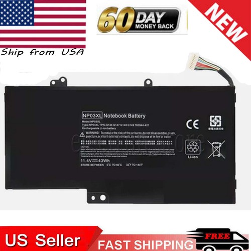 NP03XL Battery 43W For HP Envy X360 15-U010DX Pavilion X360 13-A010DX ...