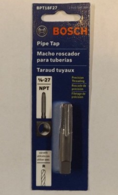 BOSCH PIPE TAP 1/8-27 NPT FOR 1/8 ip Threads New 00100K | eBay