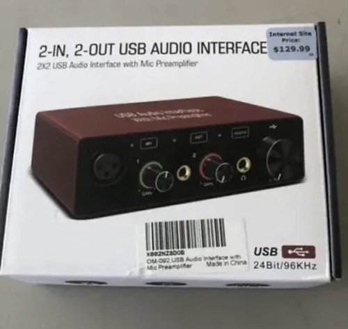 USB Audio Interface with XLR cable Audio Interface with Mic ...