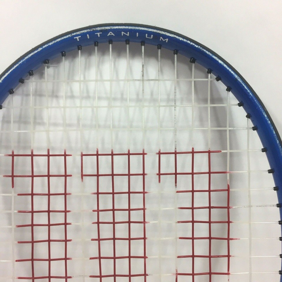 Wilson Titanium Tennis Raquet Red White Blue | eBay