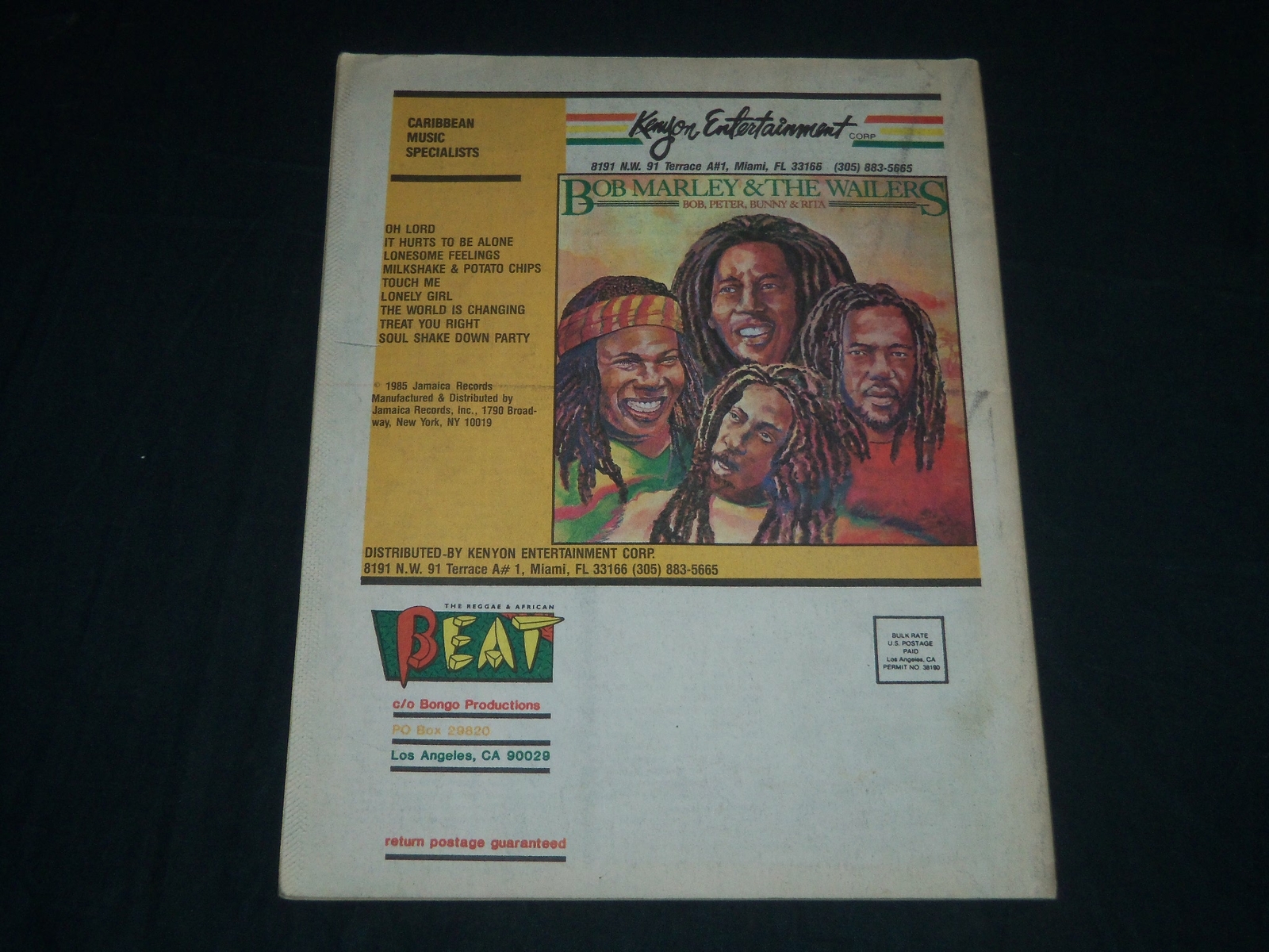 1985 APRIL THE REGGAE & AFRICAN BEAT MAGAZINE - MUTABARUKA COVER - PB ...