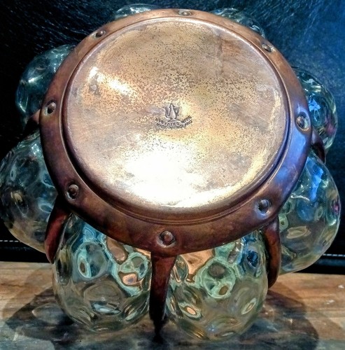 1900's Rare Wynyates Biscuit Barrel Copper & Glass Made In England | eBay