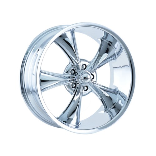 Ridler 695-8961C Single Style 695 18x9.5 5x120.65mm 6 Offset Chrome Rim ...