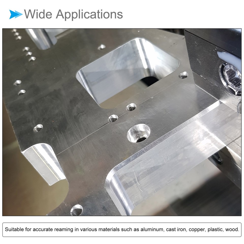 Chucking Reamer H8 3mm-10mm for Stainless Steel Aluminum, 8-Pieces ...