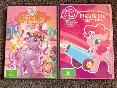 My Little Pony DVDs The Princess Promenade & Pinkie Pie Party Time Free ...