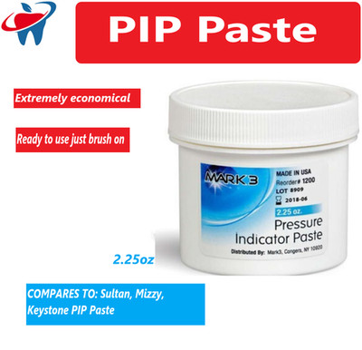 Dental Pressure Indicator Paste PIP (2.25oz Jar) White - Mark3 #1200 | eBay