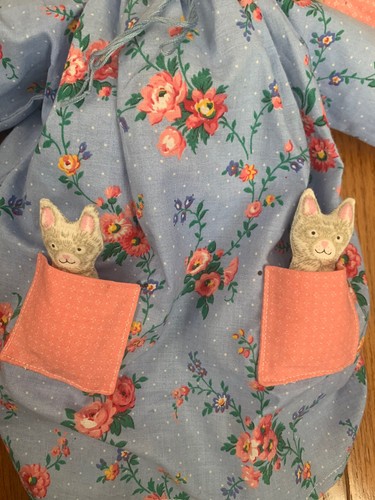 Vintage Pair Bunny Rabbit Stuffed Animals Plush 17" Easter Granny ...