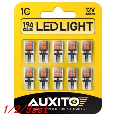 Pure Red LED Tail Inner Light Bulbs Super Bright 2825 168 194 175 2821 ...