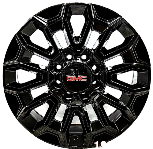 22” gloss black OE 84829258 Replica Wheels fits 2025 GMC Sierra 2500 ...