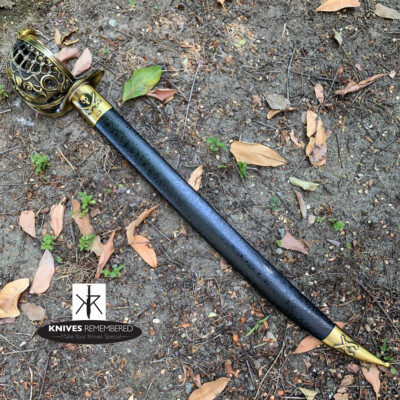 Pirate of Caribbean Mermaid Cutlass Sword with Basket Guard - Custom ...