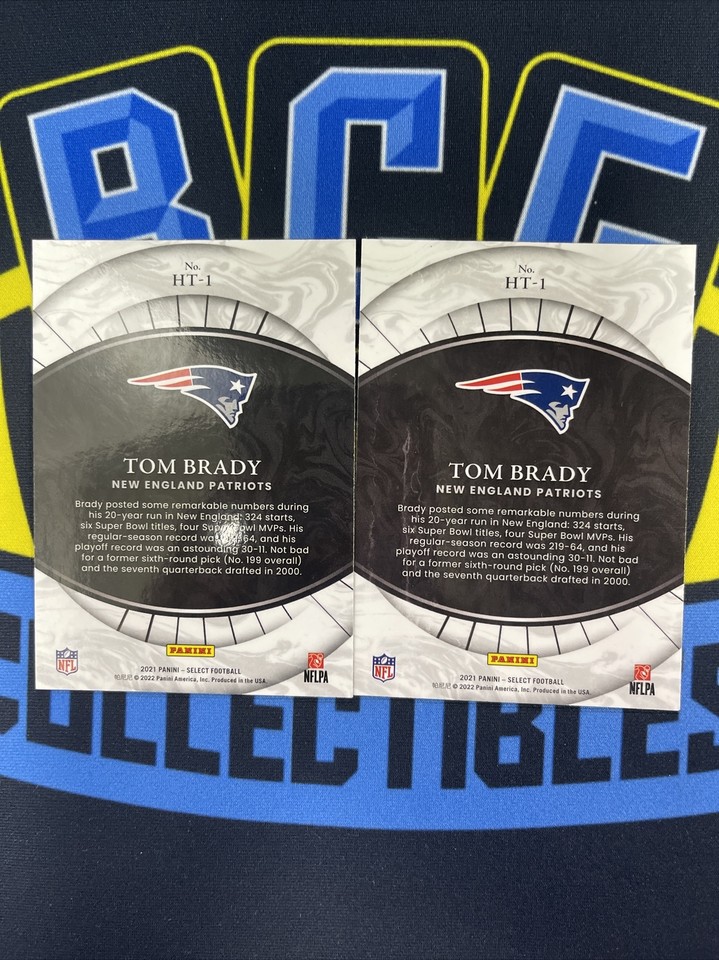 2 Card Lot Tom Brady Select Hidden Talents 2021 SELECT PATRIOTS BUCS ...