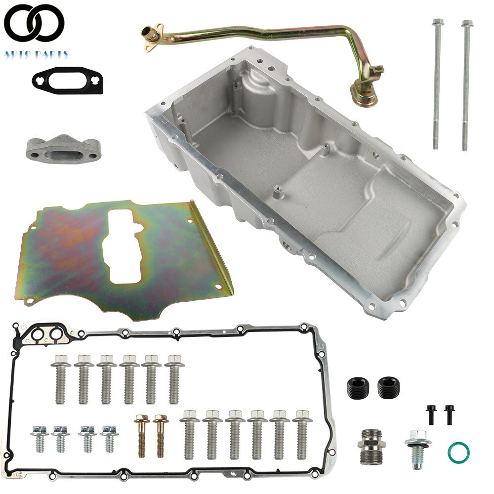 LS Retro Low Rear Sump Oil Pan w/ Added Clearance & Turbo Drains For ...