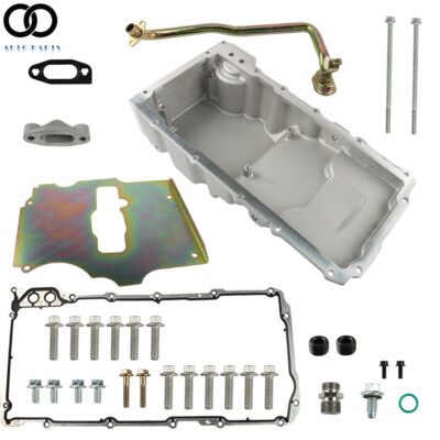 LS Retro Low Rear Sump Oil Pan w/ Added Clearance & Turbo Drains For ...