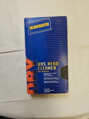 Vintage 1997 Blockbuster Entertainment VHS Dry Head Cleaner | eBay