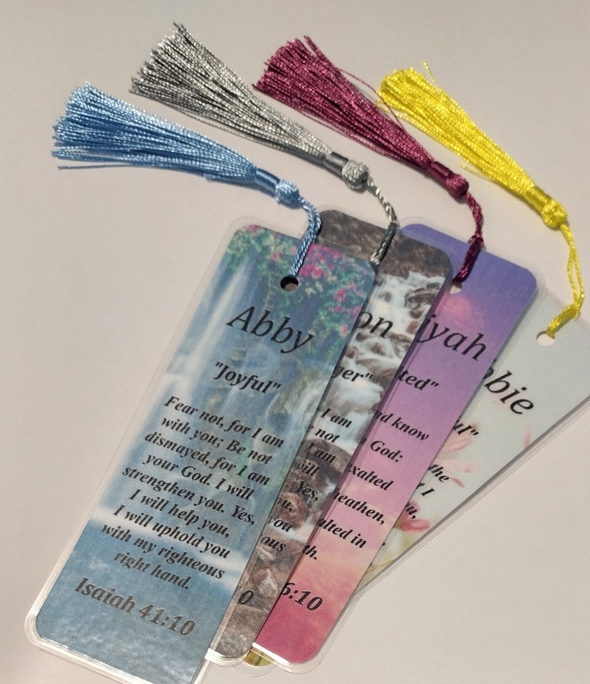 Addison "Cherished" Keepsake Name Meaning Bookmark with Bible Verse and ...