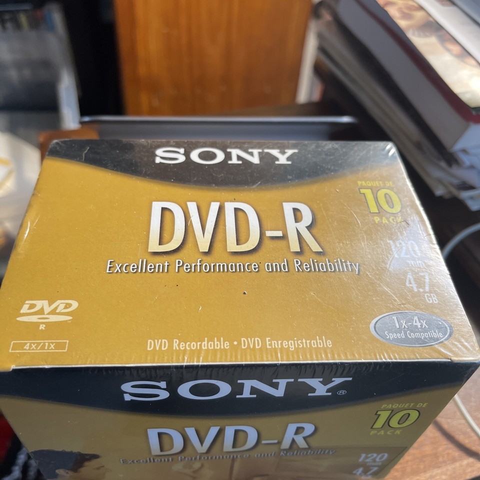 Sony DVD-R DVD Recordable Disc 10 Pk 120 Min. Sony Brand New Sealed | eBay
