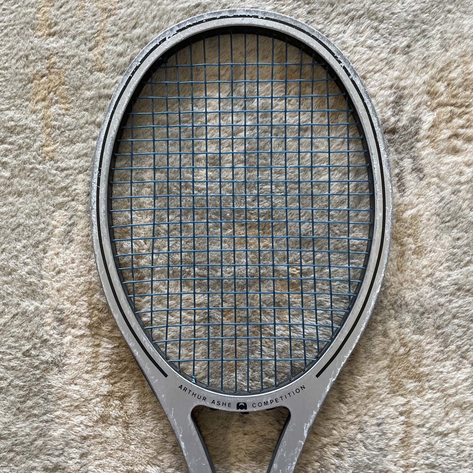 Vintage AMF Head Arthur Ashe Competition 1 Metal Tennis Racket 4 5/8”M ...