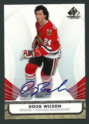Doug Wilson Chicago Blackhawks 2012-13 SP Game Used Edition Auto Card ...