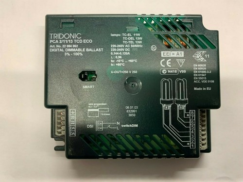 Tridonic 22084862 - PCA 2/11/13w TCD ECO Dimmable Ballast | eBay