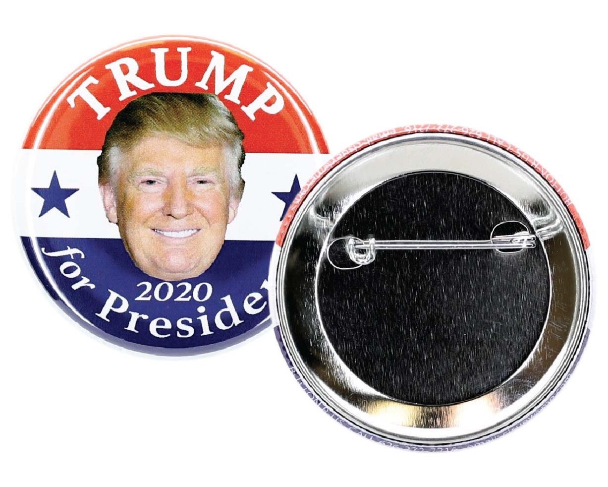 2020 DONALD TRUMP THE PRESIDENT 2.25" CAMPAIGN BUTTON, DONALD TRUMP ...