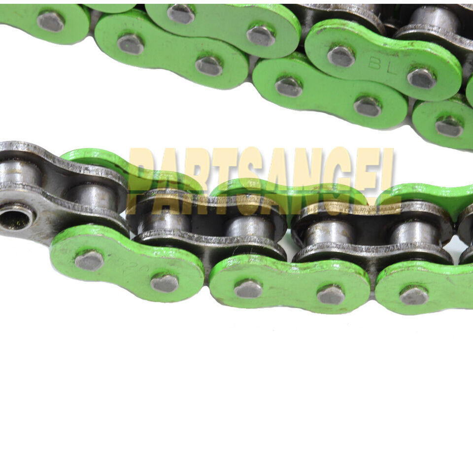 520 O-Ring O Ring Motorcycle Chain with 118 Links Green O-ring chain 520x118 | eBay