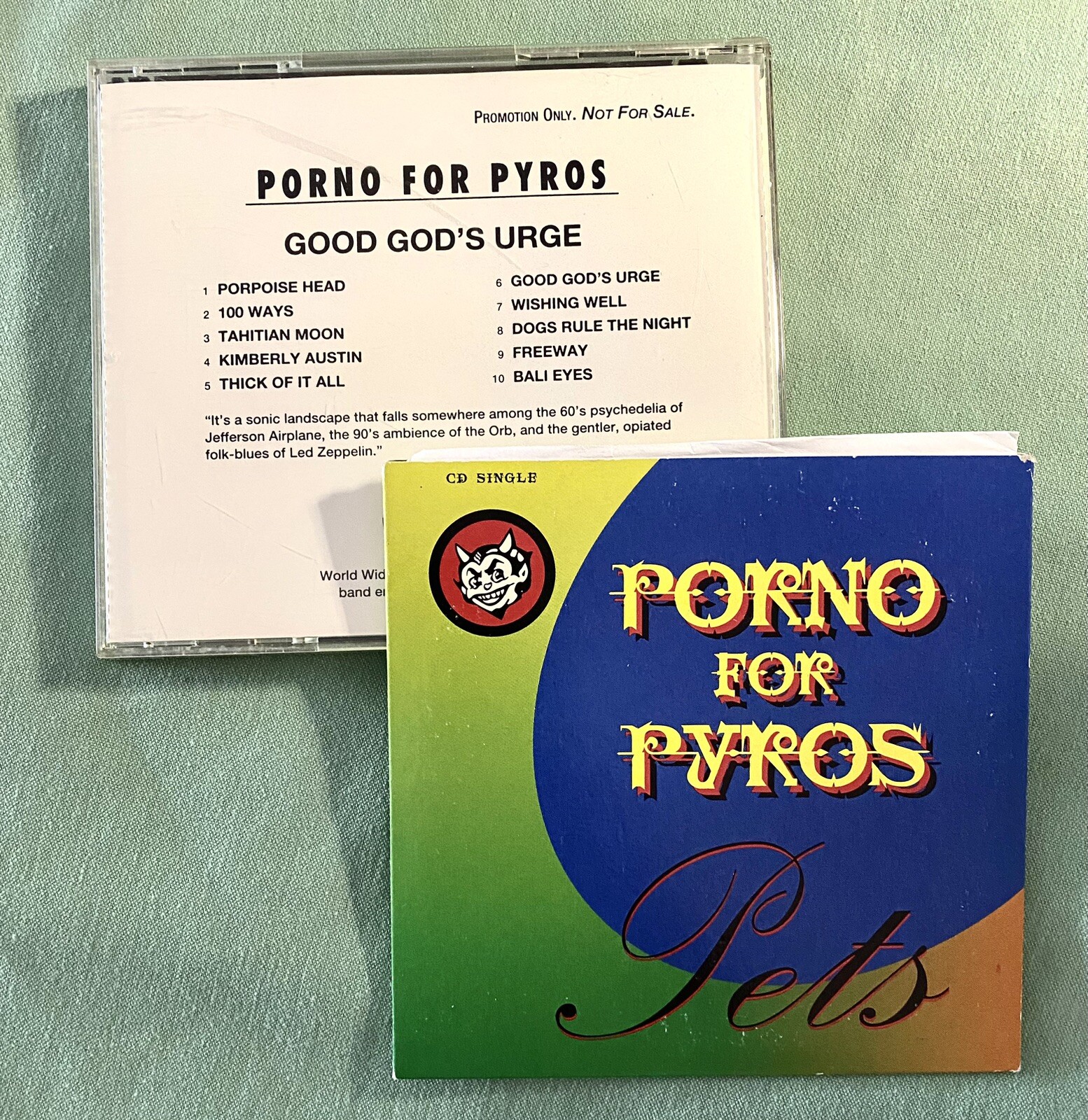 Porno For Pyros PROMO CD LOT Good God's Urge Pets | eBay