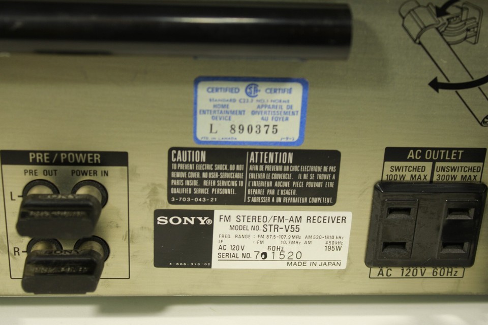 SONY STR V55, vintage receiver. (ref J 909) | eBay