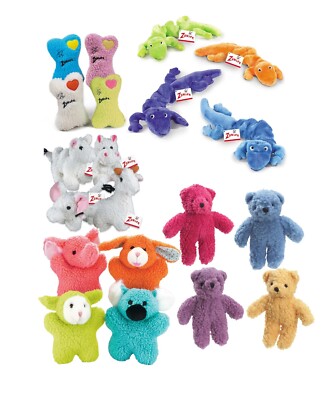 Dog Toy 4 Packs Fun Play Soft Plush Squeaker Cuddly Berber Value Priced ...