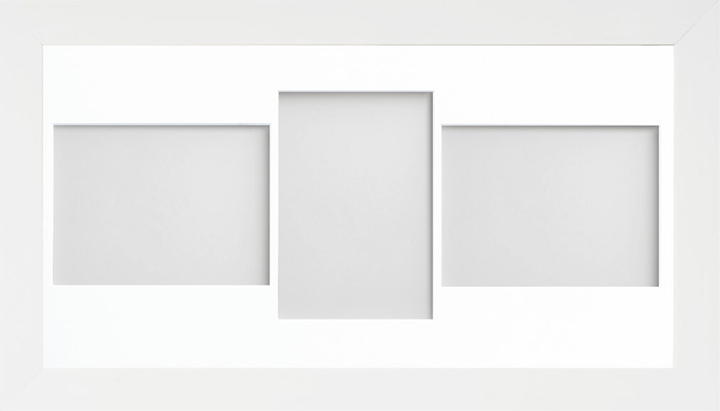 Multiple Photo Picture Frame Glossy White Candy Range with Multi ...