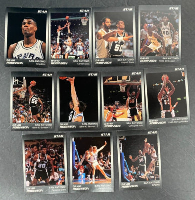 1990 Star Basketball Card Set 11/11 David Robinson San Antonio NH 91923 ...