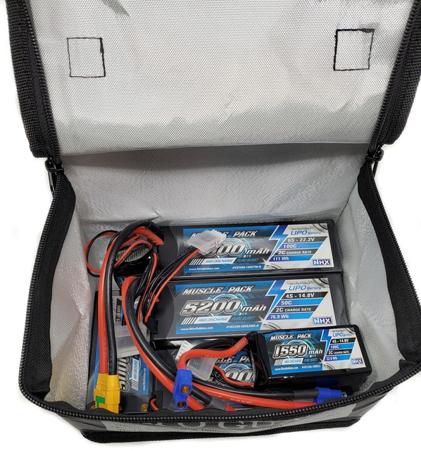 NHX Fireproof Lipo Safe Charging/Storage Bag 198x150x135mm US SHIP for ...