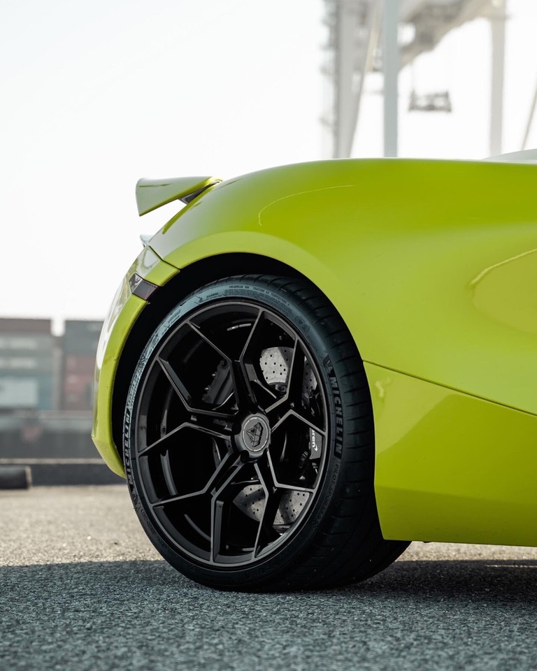 20” BD-F25 GLOSS BLACK WHEELS RIMS FOR MCLAREN 650 720 20X9 AND 20X12 ...