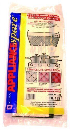 Qualtex FIL155 Universal Cooker Hood Grease Filter - Pack of 2 for sale ...