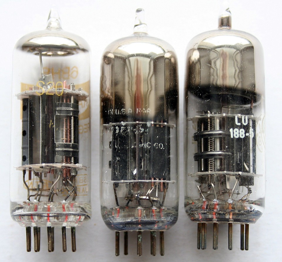 (3) 6BH8 Vacuum Tubes TV-7DU Tested Radio TV Phono HAM Amplifier Tube ...