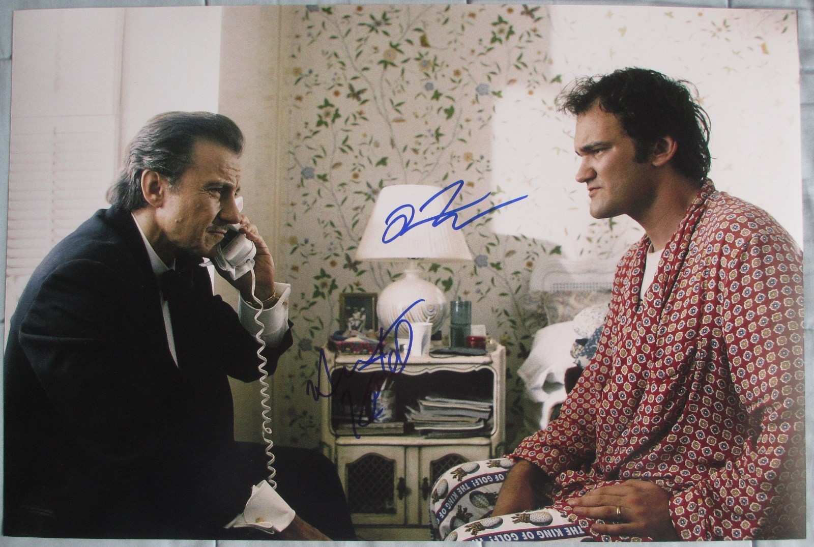 QUENTIN TARANTINO HARVEY KEITEL PULP FICTION CAST SIGNED 12x18 PHOTO ...