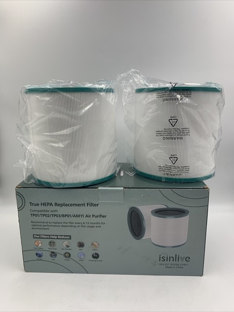 Isinlive Filter - 2 Pack Air Purifier True HEPA Premium Grade Filters #968126-03 for sale online ...