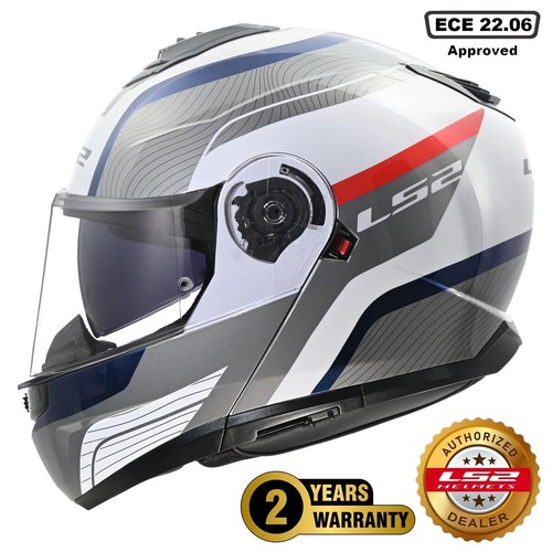 LS2 FF908 STROBE P/J FLIP-UP FULL FACE MOTORCYCLE MODULAR CRASH HELMET ...