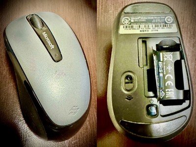 Microsoft Wireless Mouse 3500 Model 1427 Laser 5-Button NO USB Dongle ...