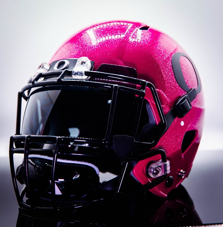Oregon Ducks Breast Cancer Full Size Riddell Speed | eBay