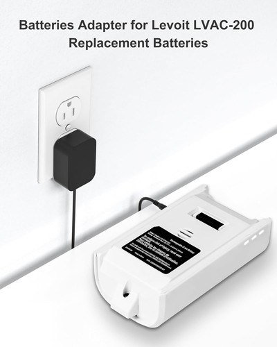 Charger for LEVOIT Cordless Stick Vacuum Cleaner, Charging Cord Black ...