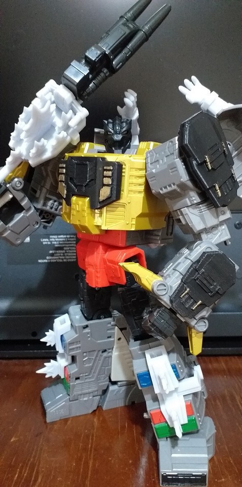 Transformers Godzilla Botmode unpainted upgrade kit for Leader Class ...