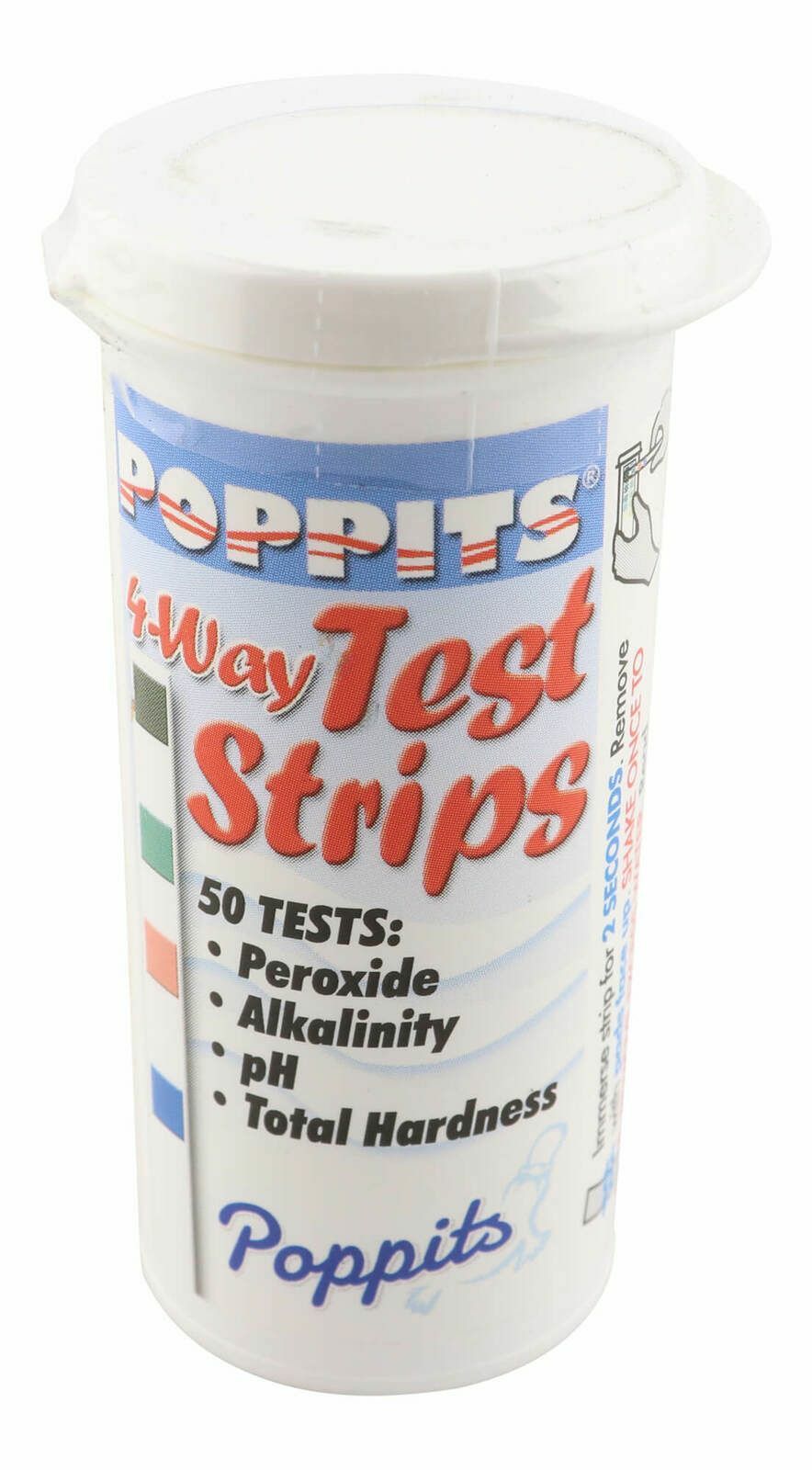 Spa Poppit Peroxsil 4 in 1 Pool & Spa Test Strips Peroxide PH ...