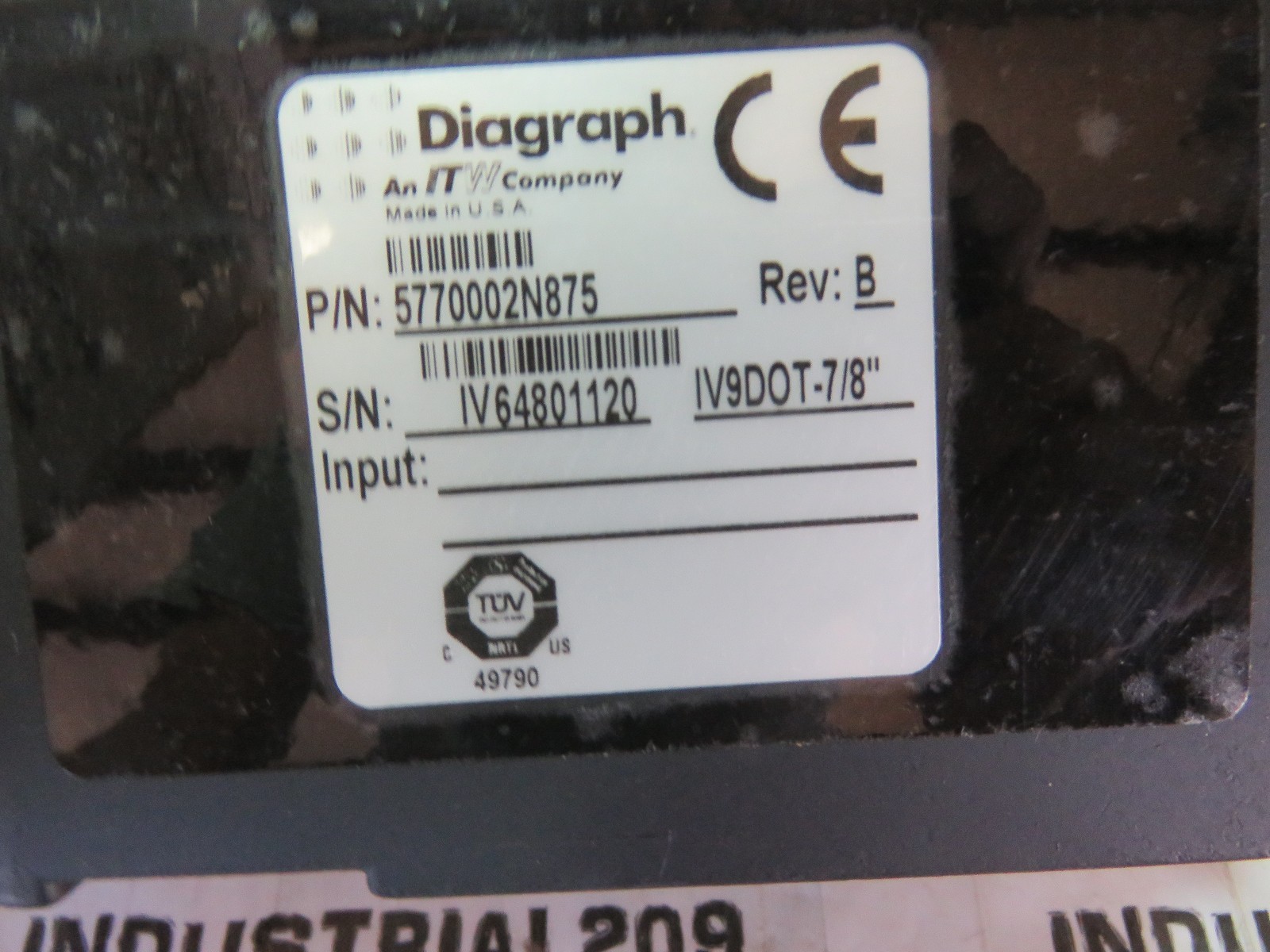 ITW DIAGRAPH IJ 3000 LARGE CHARACTER INK JET PRINTER NEW | eBay